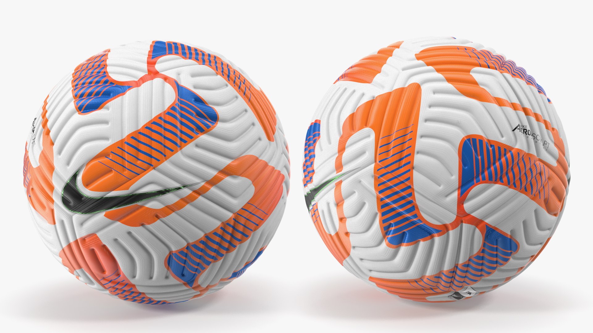 3D Official Match Ball Nike Flight White Total Orange model ...