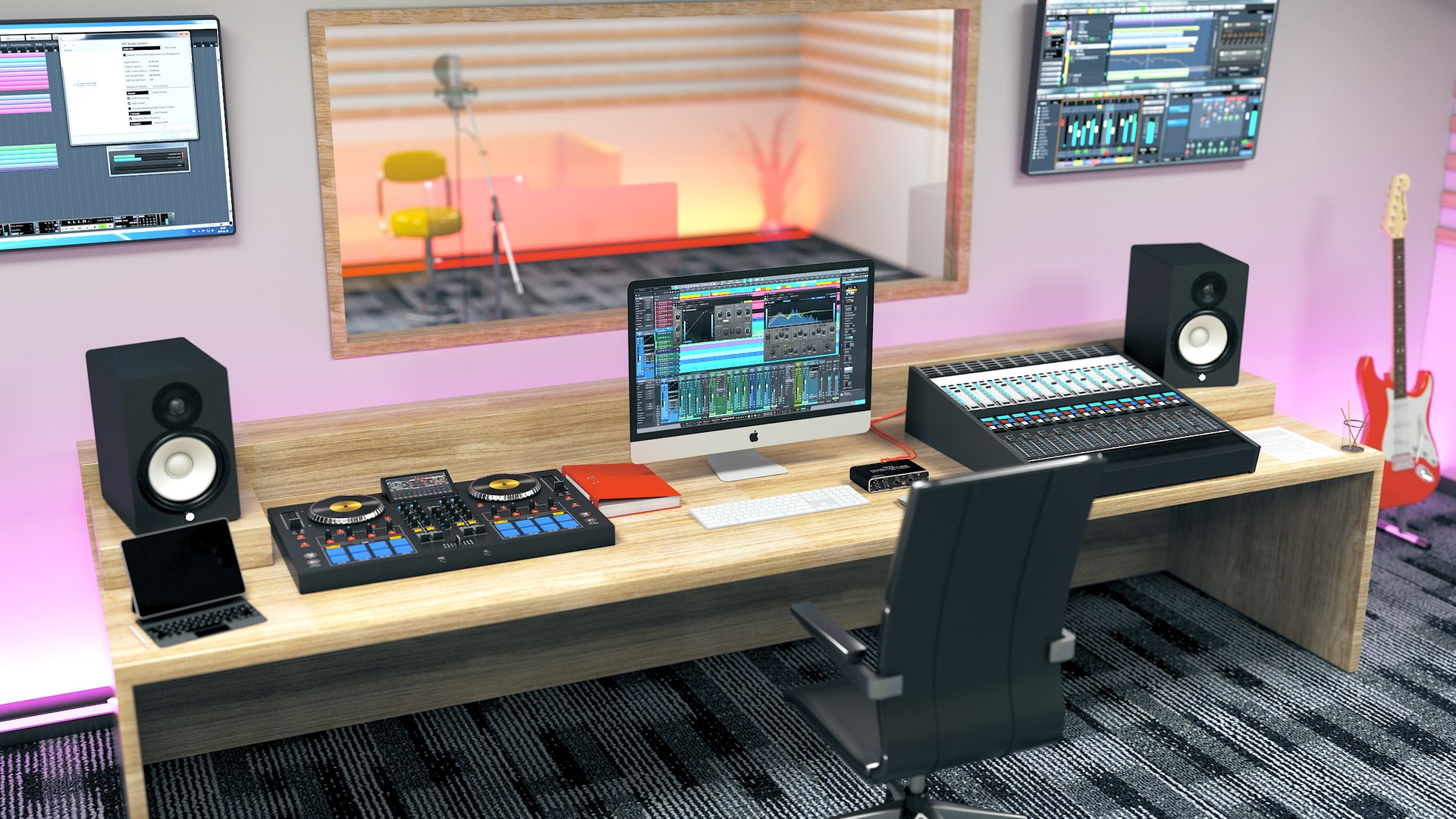 Record Studio 2 3D Model - TurboSquid 1920397