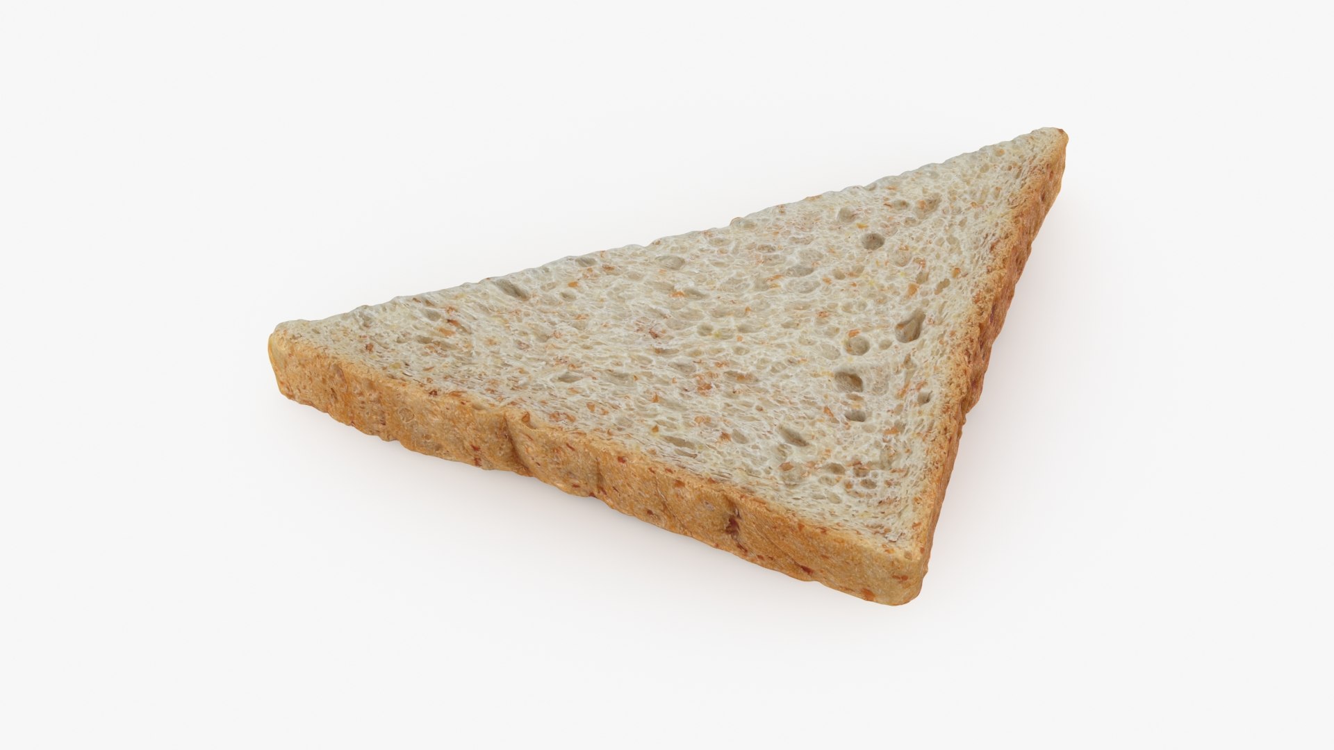 3D Bread Half Slice 01 Model - TurboSquid 2164259