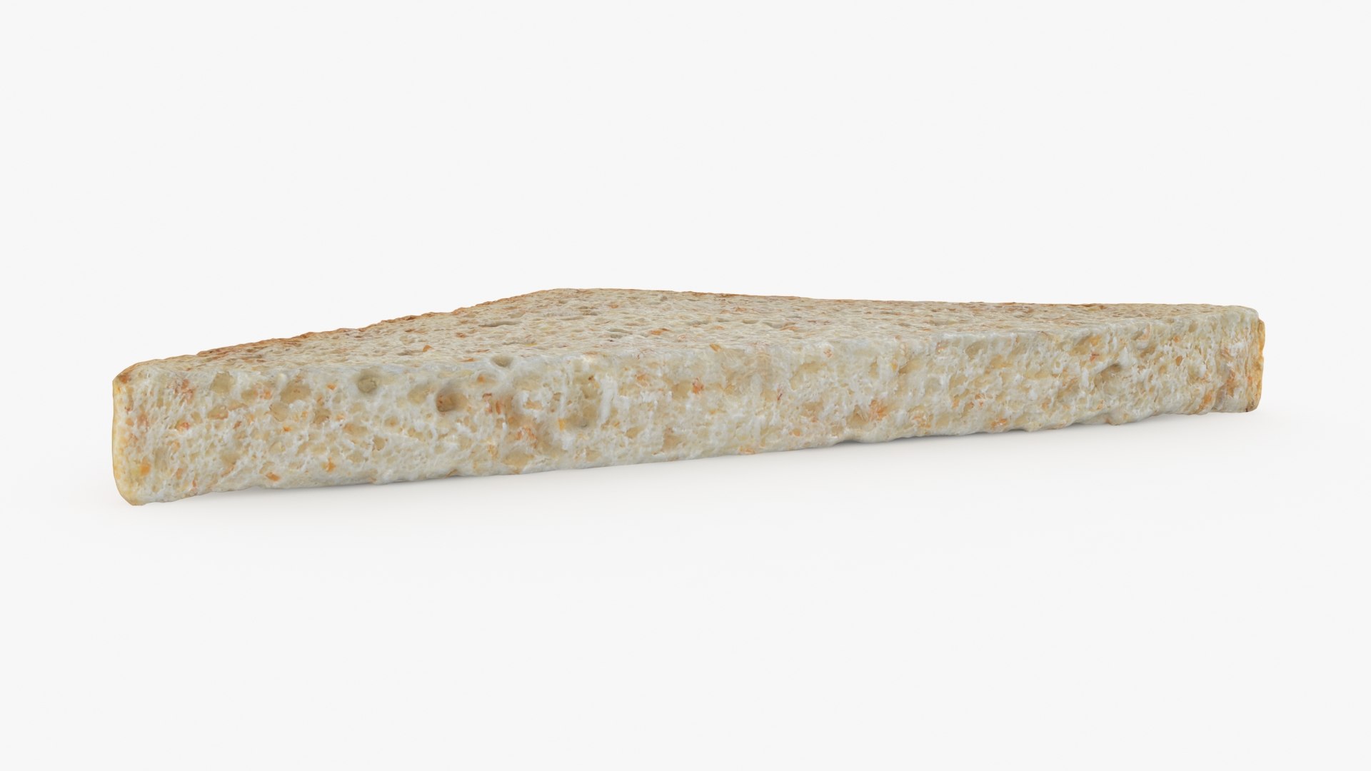 3D Bread Half Slice 01 Model - TurboSquid 2164259
