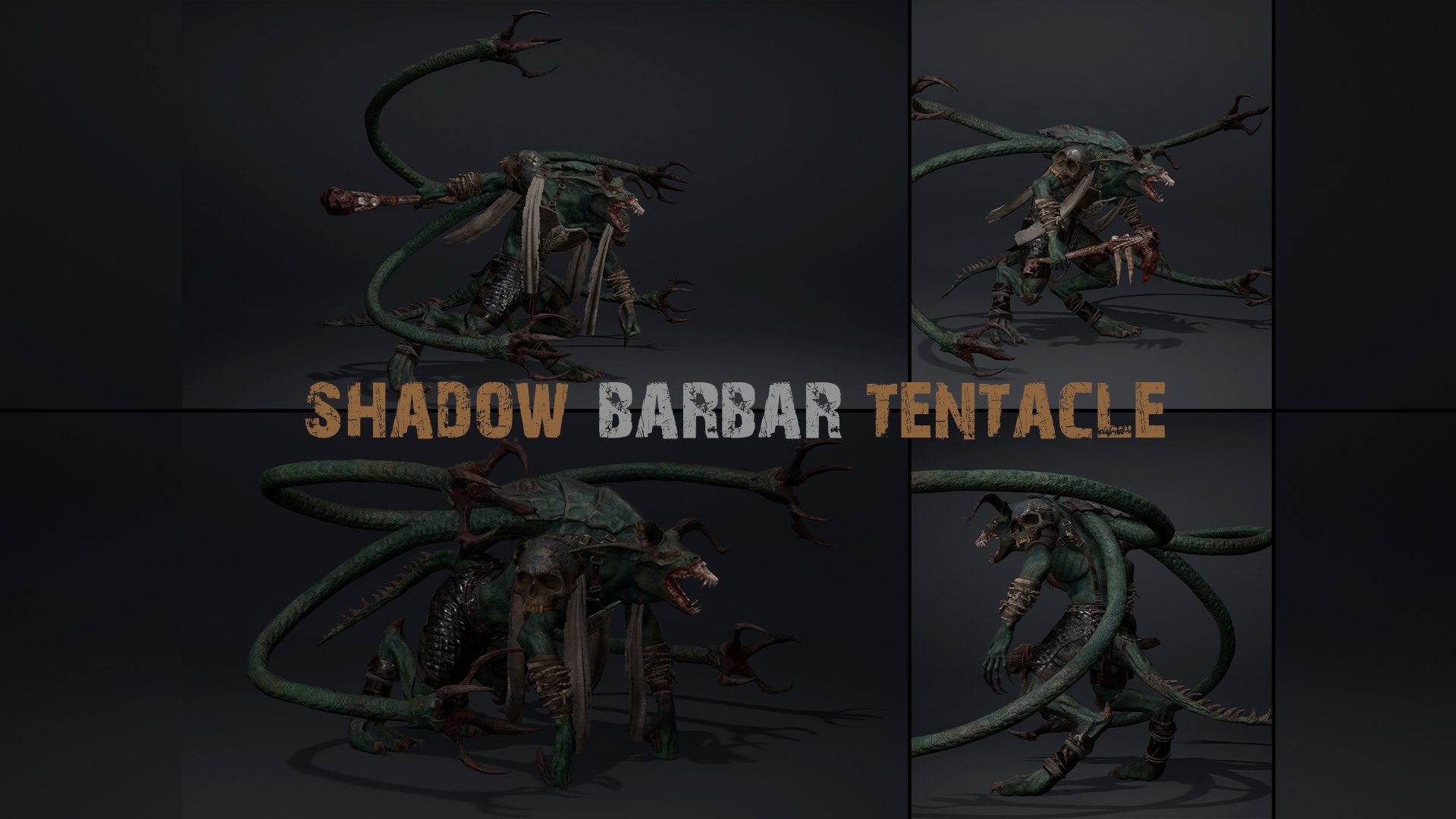 Shadow Barbar Tentacle 3D - TurboSquid 2320909