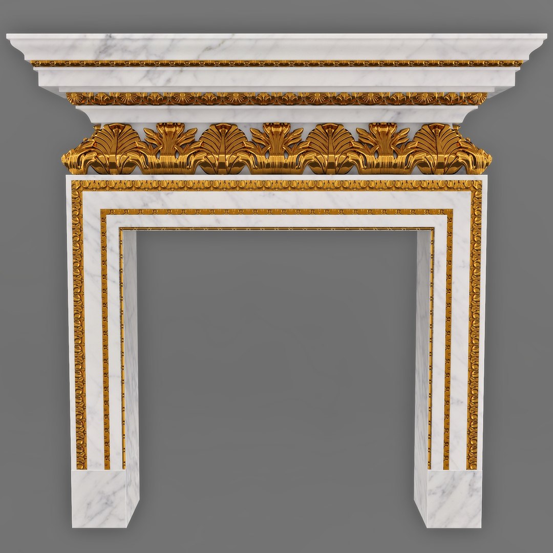 3d Classical Chimney Portal Model