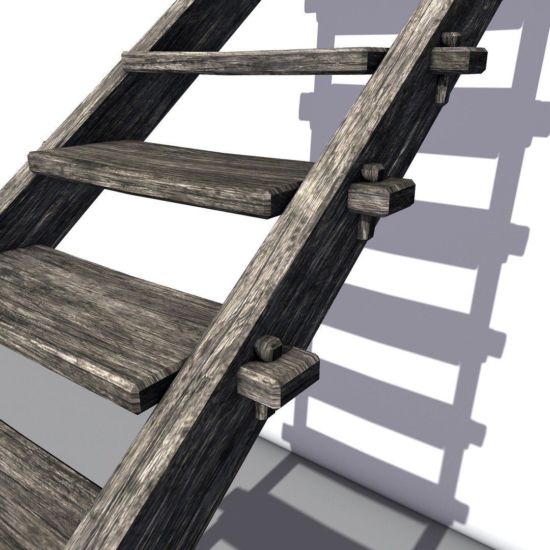 3d Blend Walkways Steps Ladders Wood