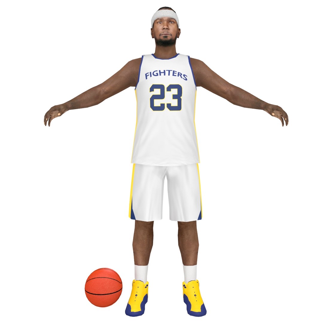 3D Model Rigged Basketball Player Ball - TurboSquid 1358281