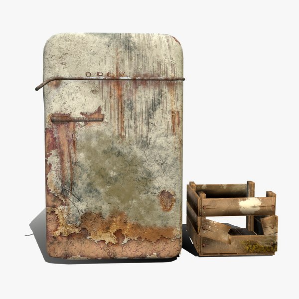 modelo 3d Nevera vieja - TurboSquid 1732003