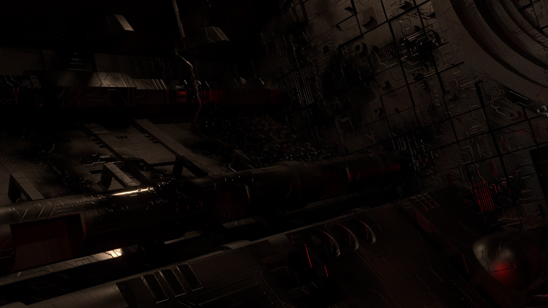 Daytime Sci-Fi Futuristic Cyberpunk Corridor Model - TurboSquid 1956600