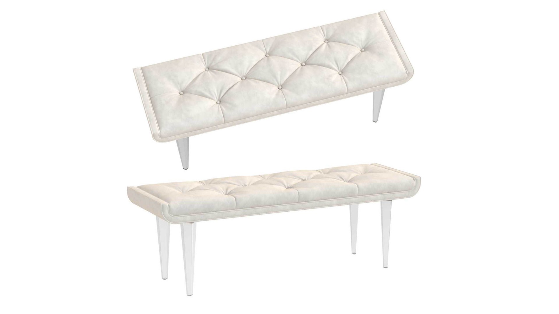 Michael Amini AICO LANTERNA Bed Bench 3D Model - TurboSquid 1725585