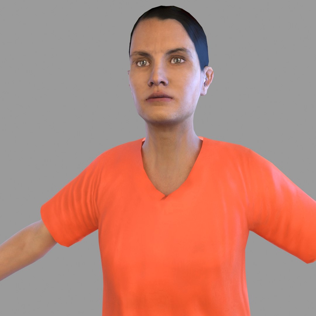 Female prisoner 3D model - TurboSquid 1469471