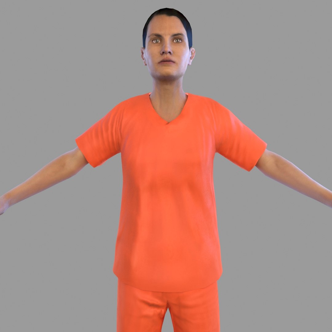 Female prisoner 3D model - TurboSquid 1469471