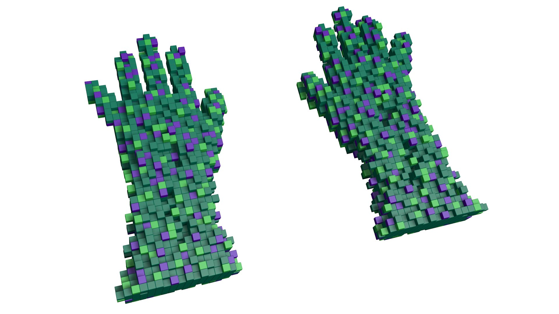 Voxel Sculpture Hand 3D Model - TurboSquid 1728942