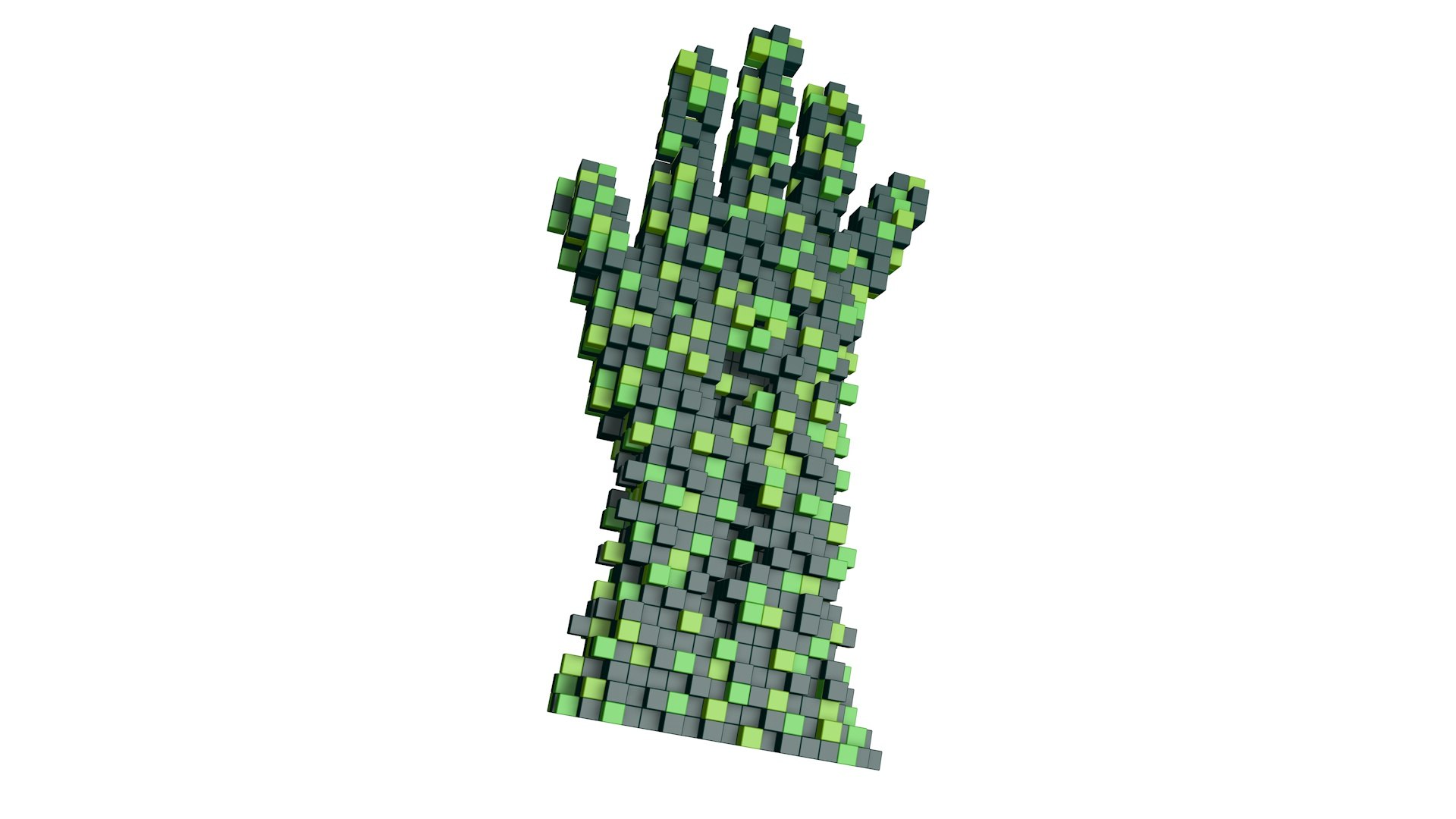Voxel Sculpture Hand 3D Model - TurboSquid 1728942