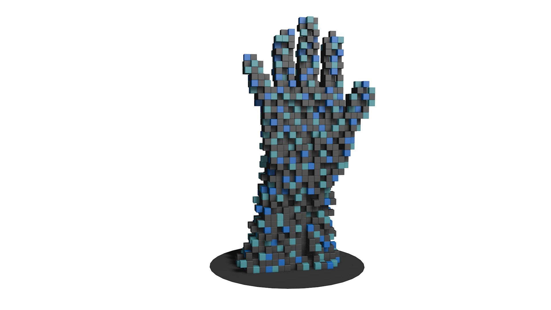 Voxel Sculpture Hand 3D Model - TurboSquid 1728942