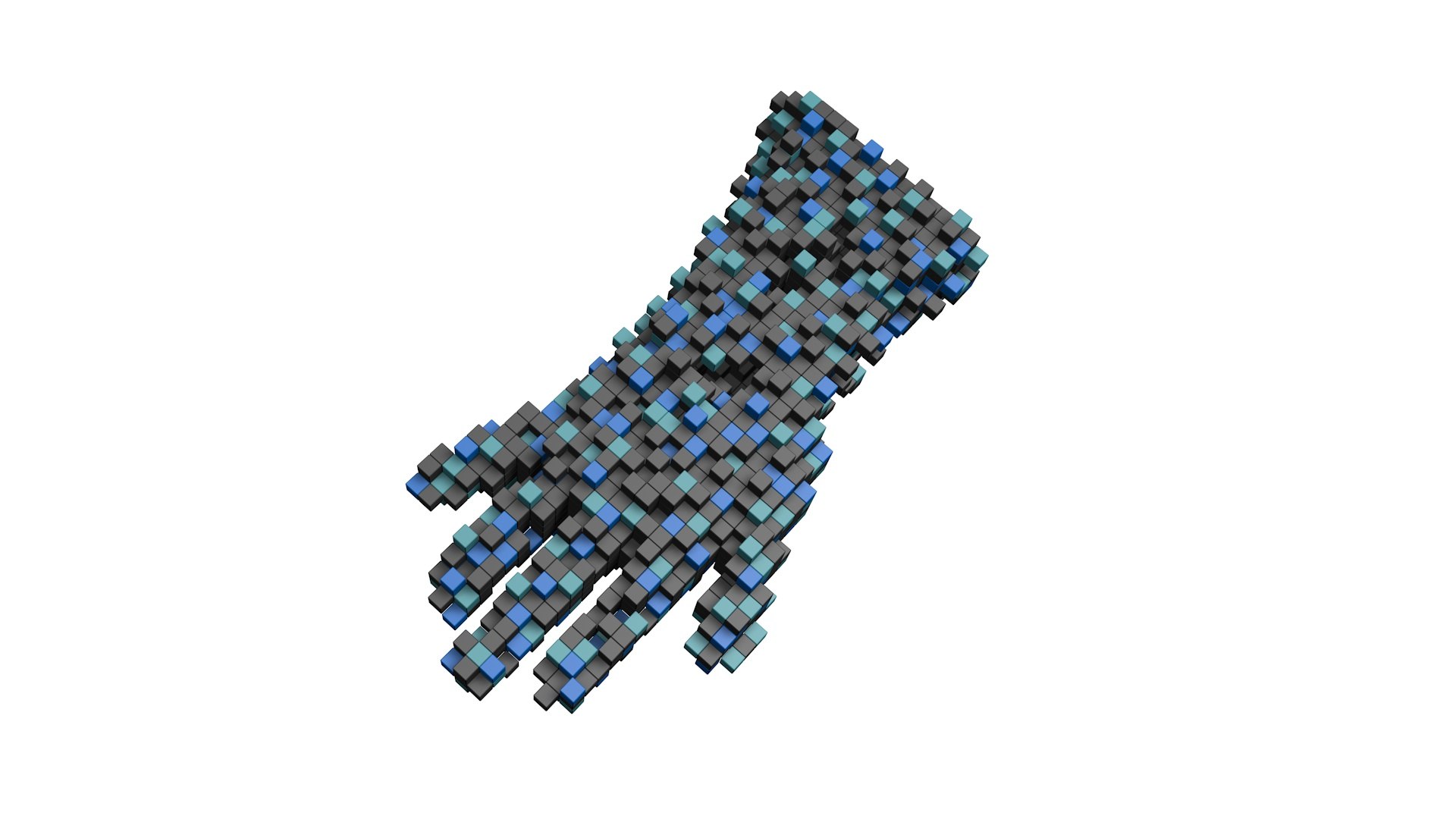 Voxel Sculpture Hand 3D Model - TurboSquid 1728942