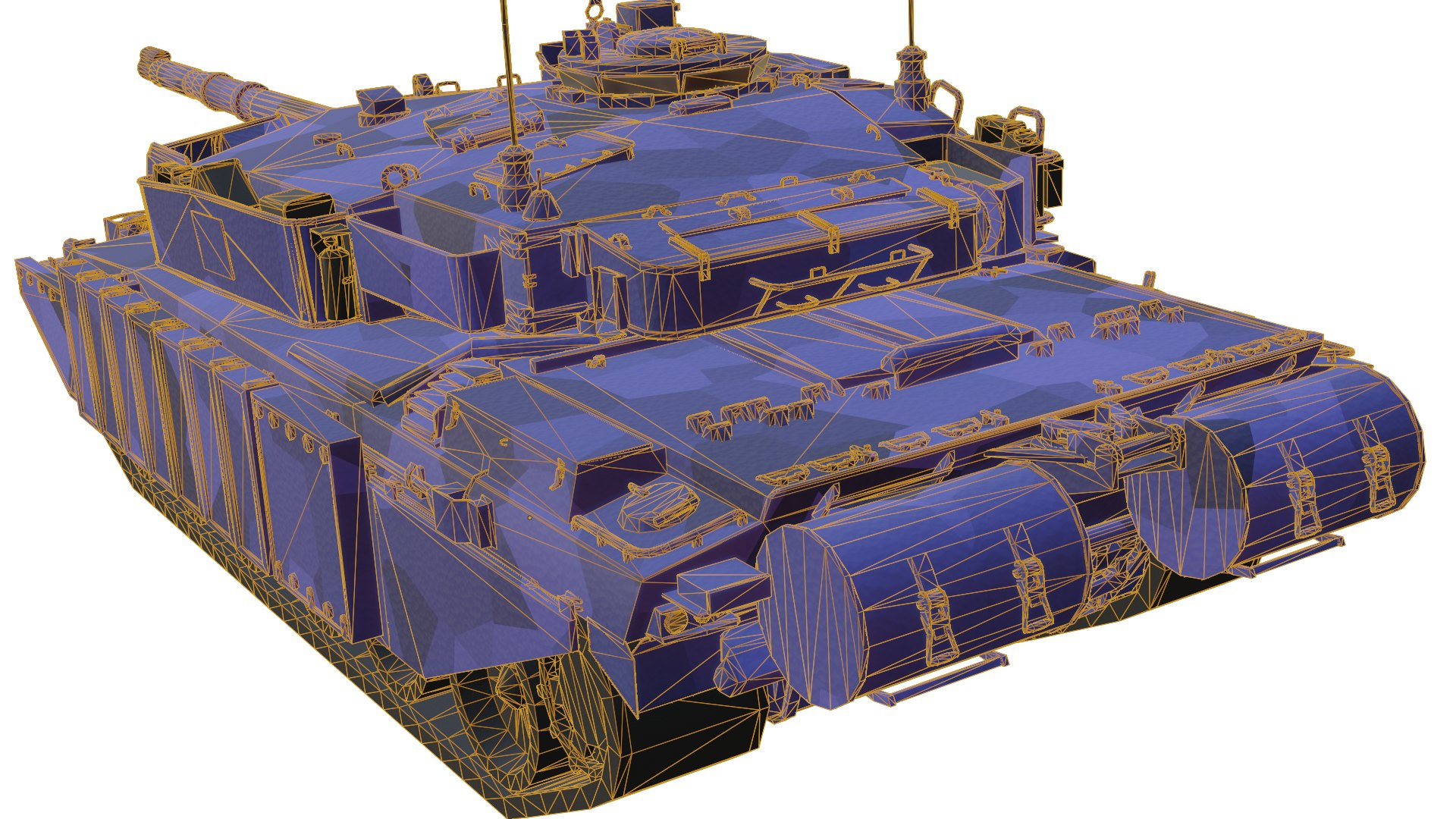 3D Tank Blue Model - TurboSquid 1851713