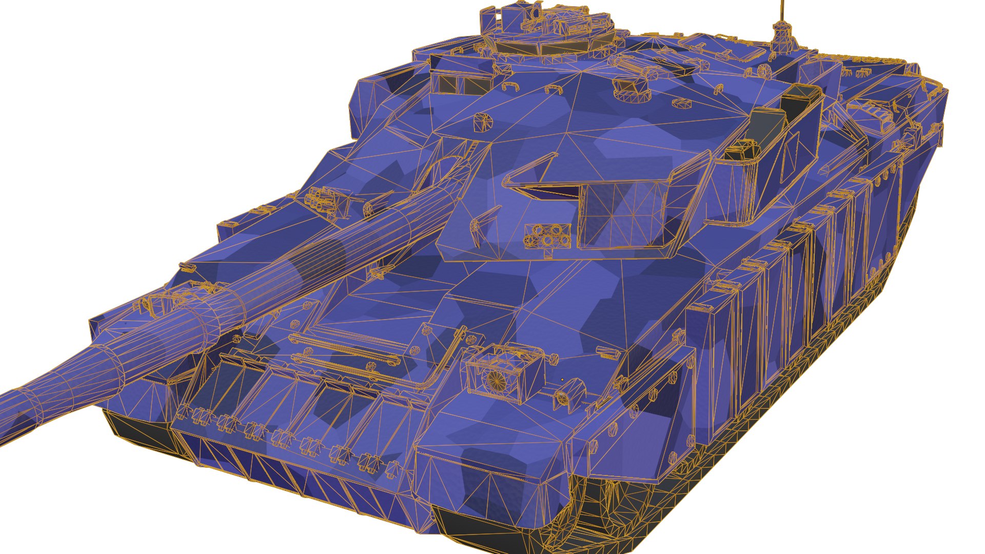 3D Tank Blue Model - TurboSquid 1851713