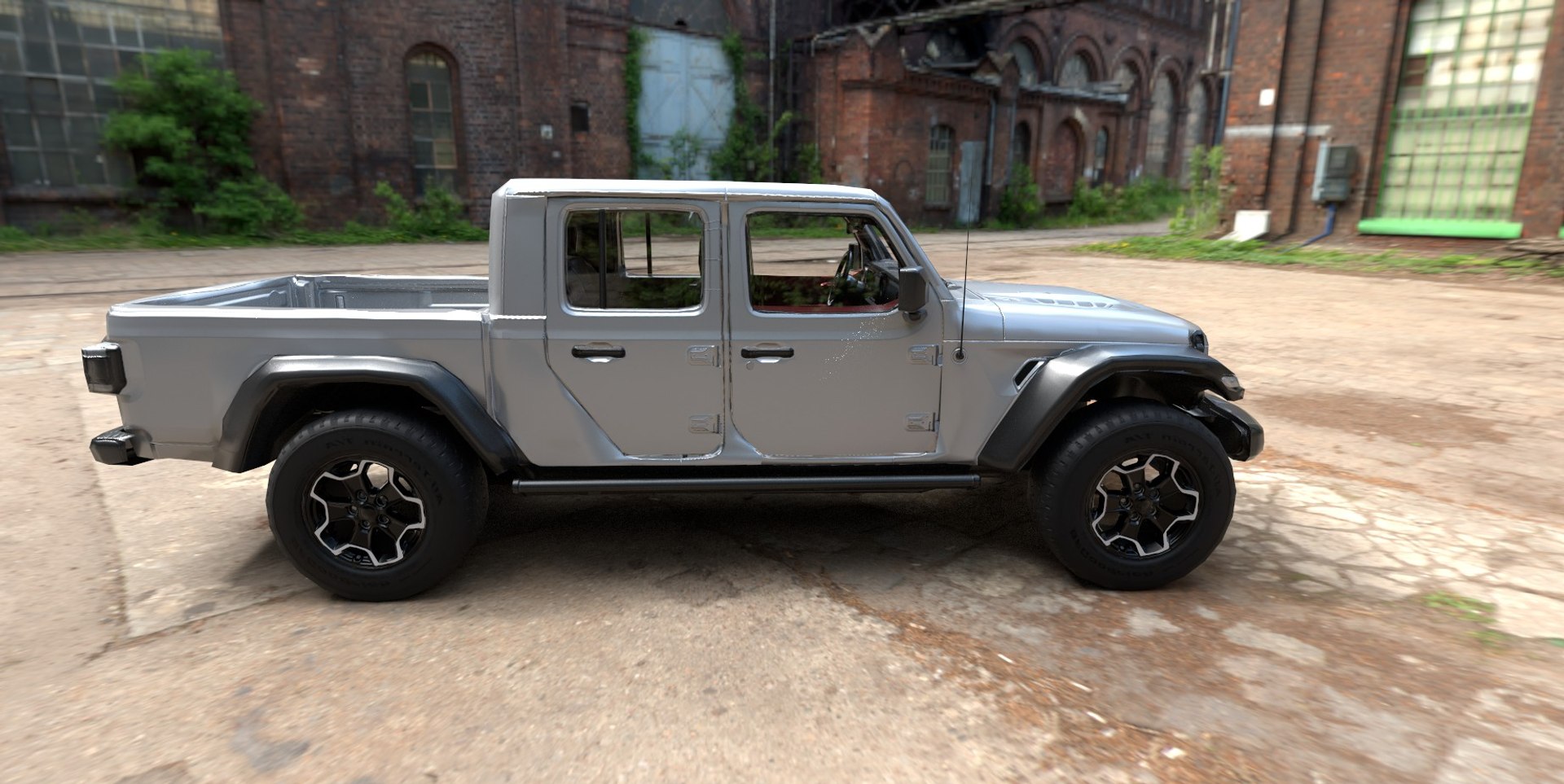 2020 Jeep Gladiator Low-poly 3D Model - TurboSquid 2421612