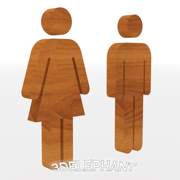Toilet Sign 3D Models for Download | TurboSquid