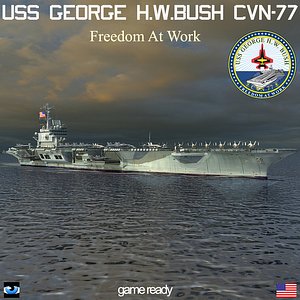 3D USS George H. W. Bush Models - Browse & Download Formats - TurboSquid