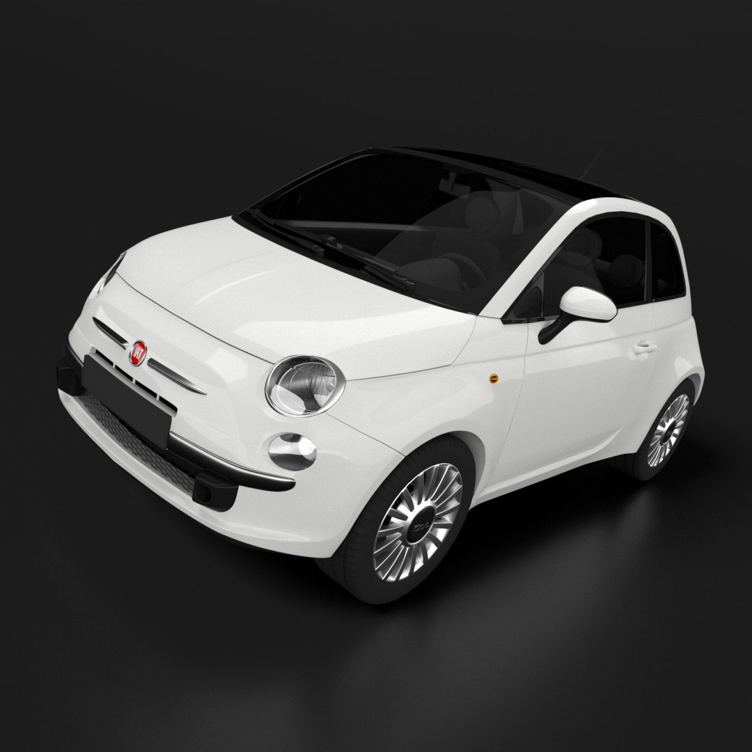 3D Fiat 500 - TurboSquid 2325743