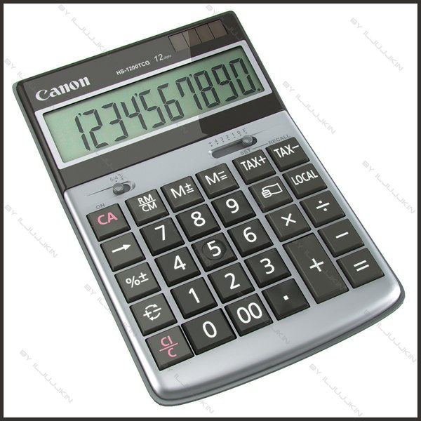 3d model printing calculator canon mp1611-ltsc