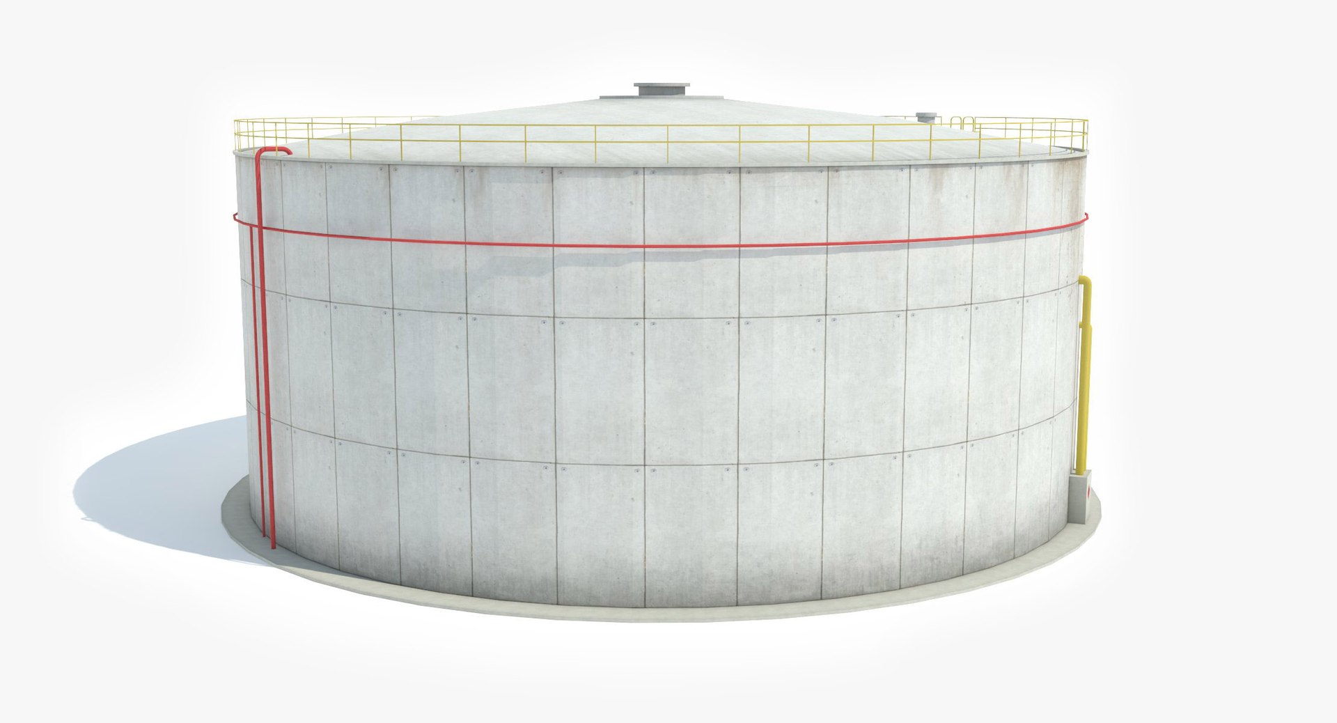 3D storage silo - TurboSquid 1310629