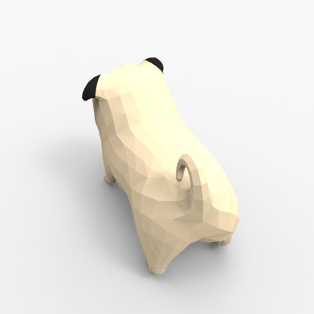 Pug Doggy 3D Model - TurboSquid 1827405