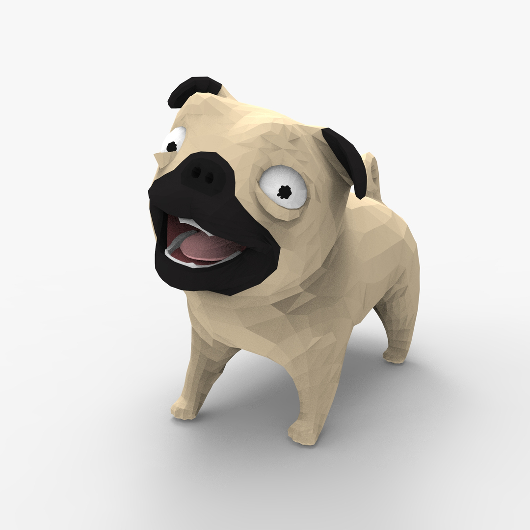 Pug Doggy 3D model - TurboSquid 1827405