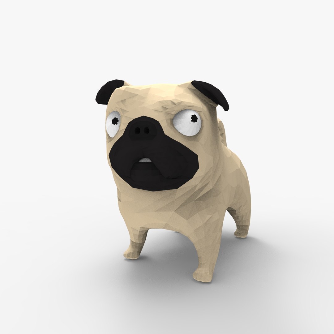 Pug Doggy 3D Model - TurboSquid 1827405