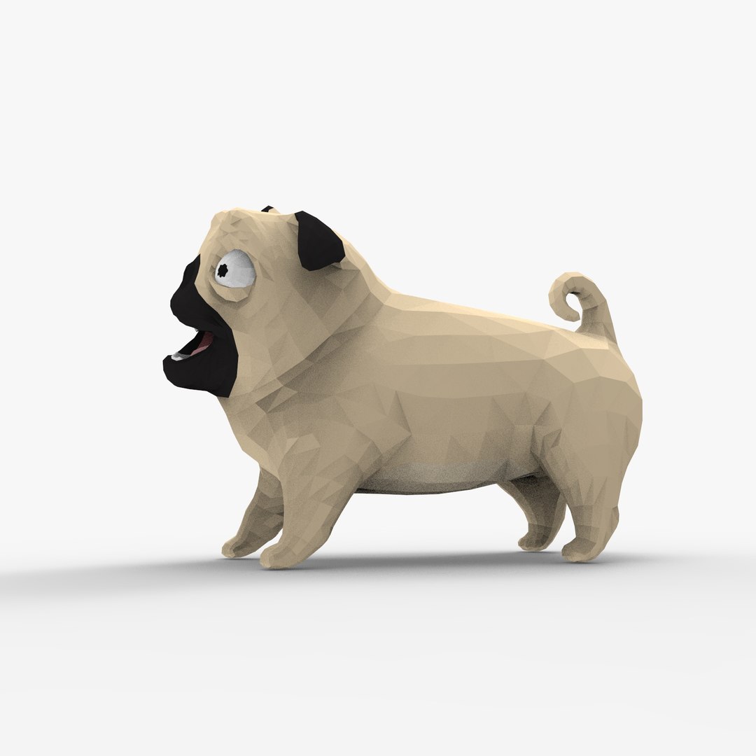 Pug Doggy 3D Model - TurboSquid 1827405