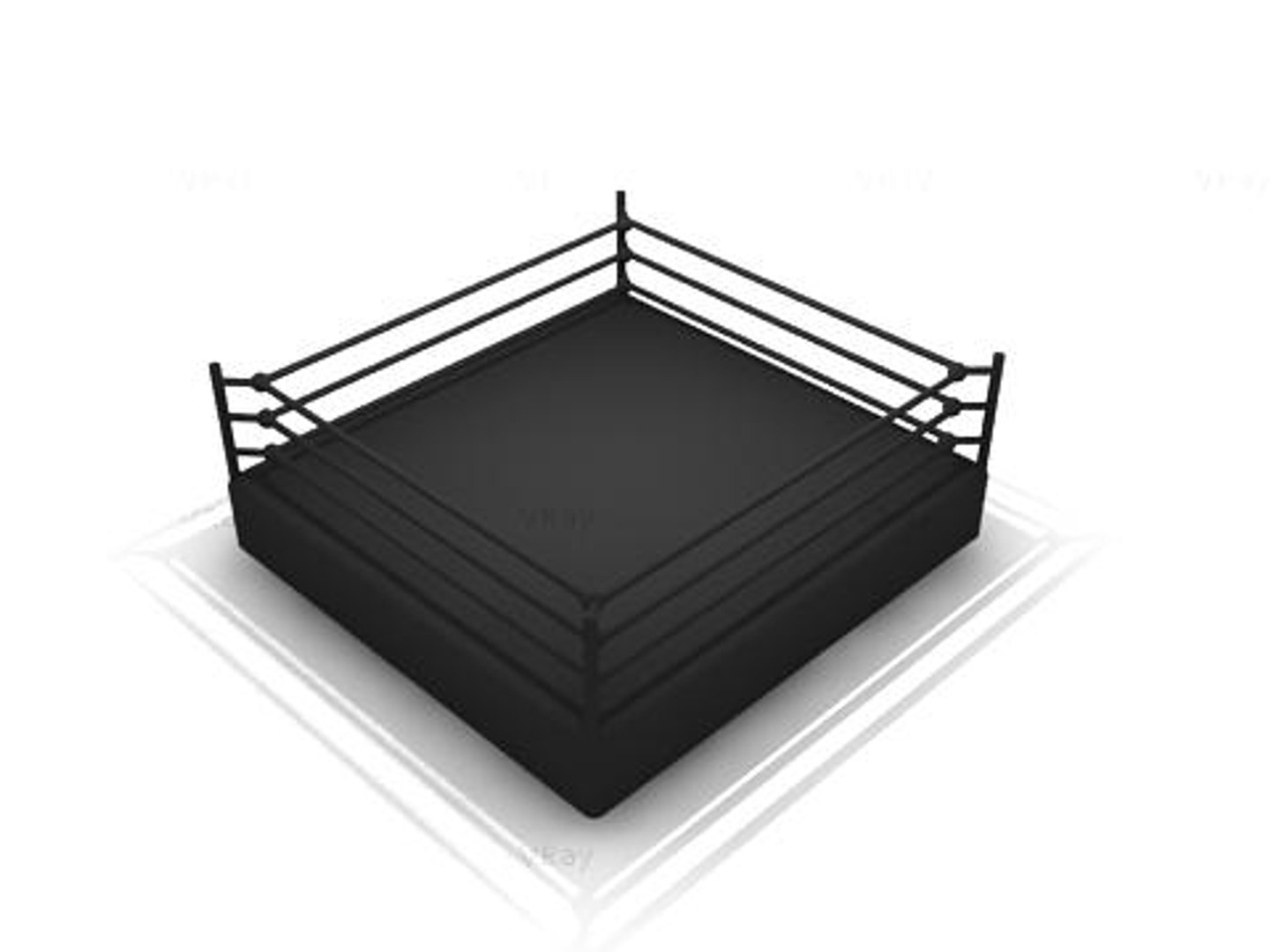 3d Boxing Wrestling Ring Model