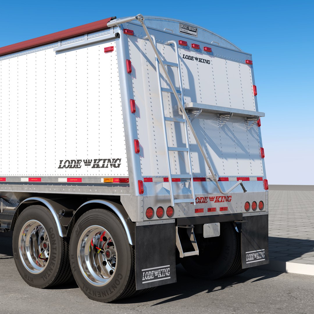 3D w900 hopper trailer - TurboSquid 1157757