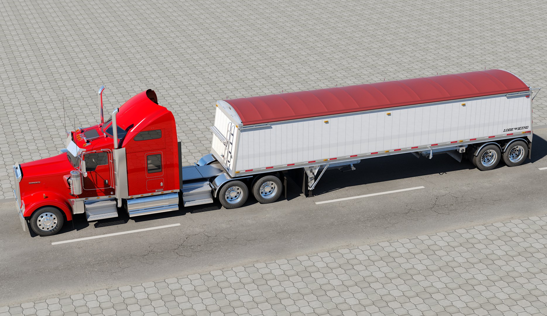 3D w900 hopper trailer - TurboSquid 1157757