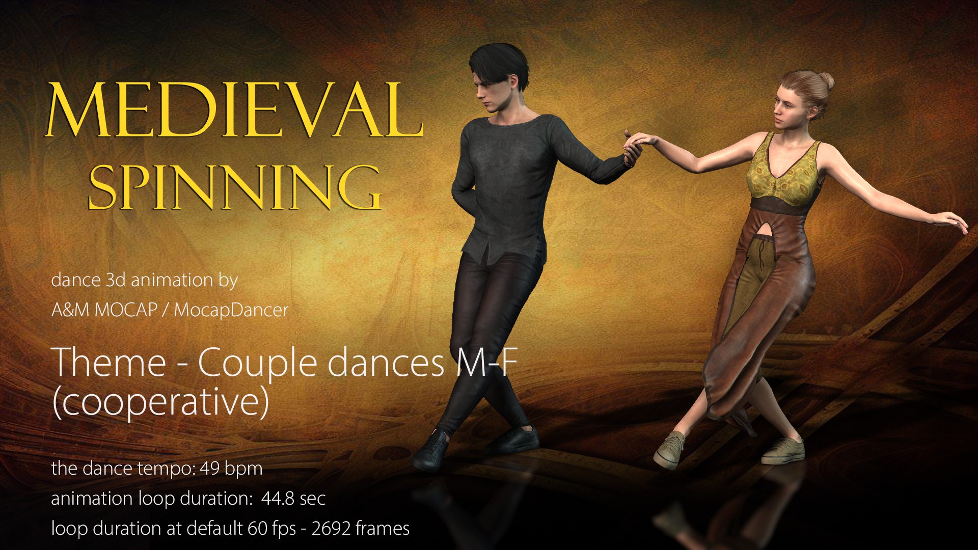 modelo 3d MD - Medieval Spinning - dance animation 49 bpm - TurboSquid ...