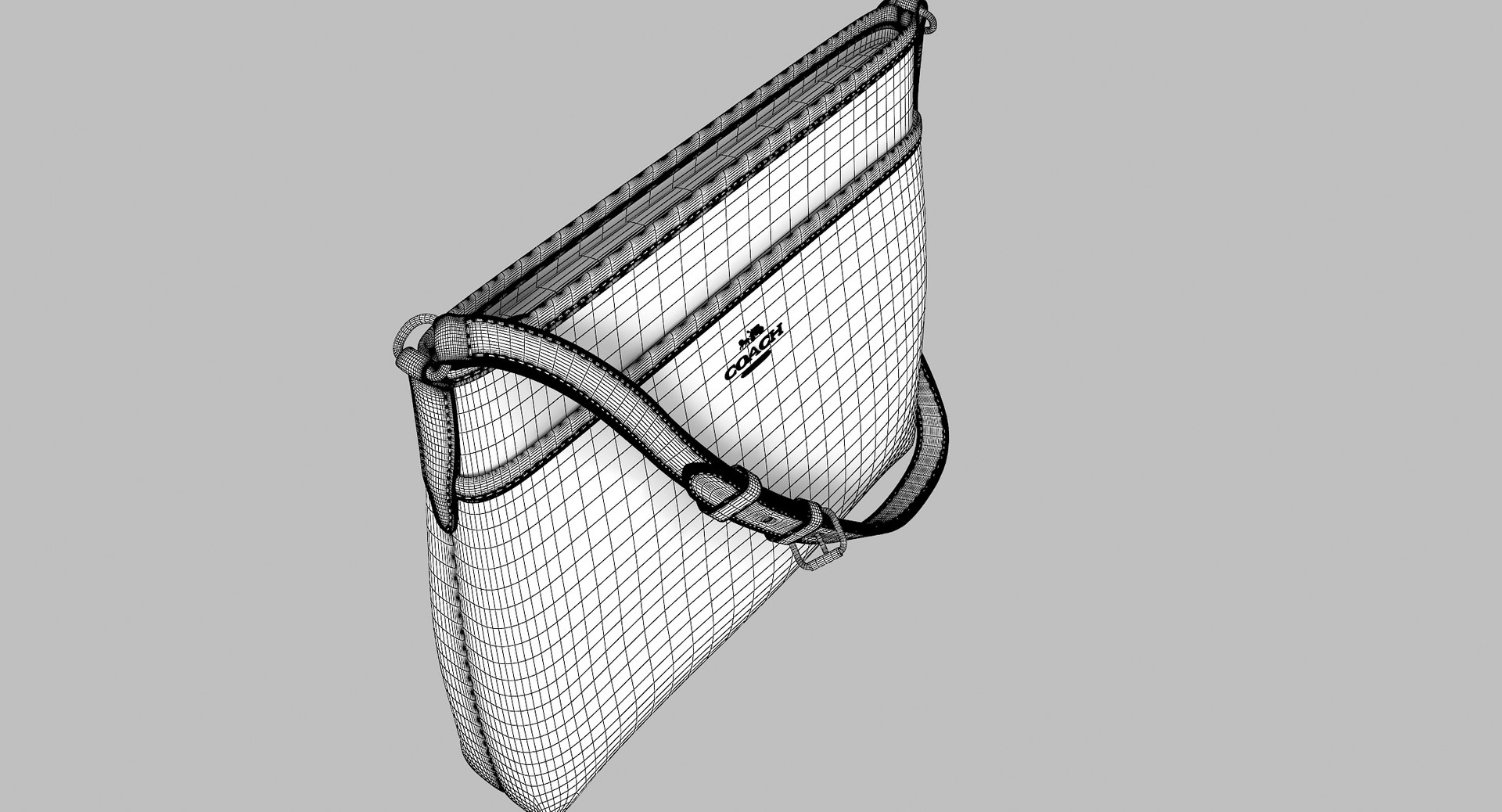 Coach Signature Shoulder Bag 3D Model - TurboSquid 1333202