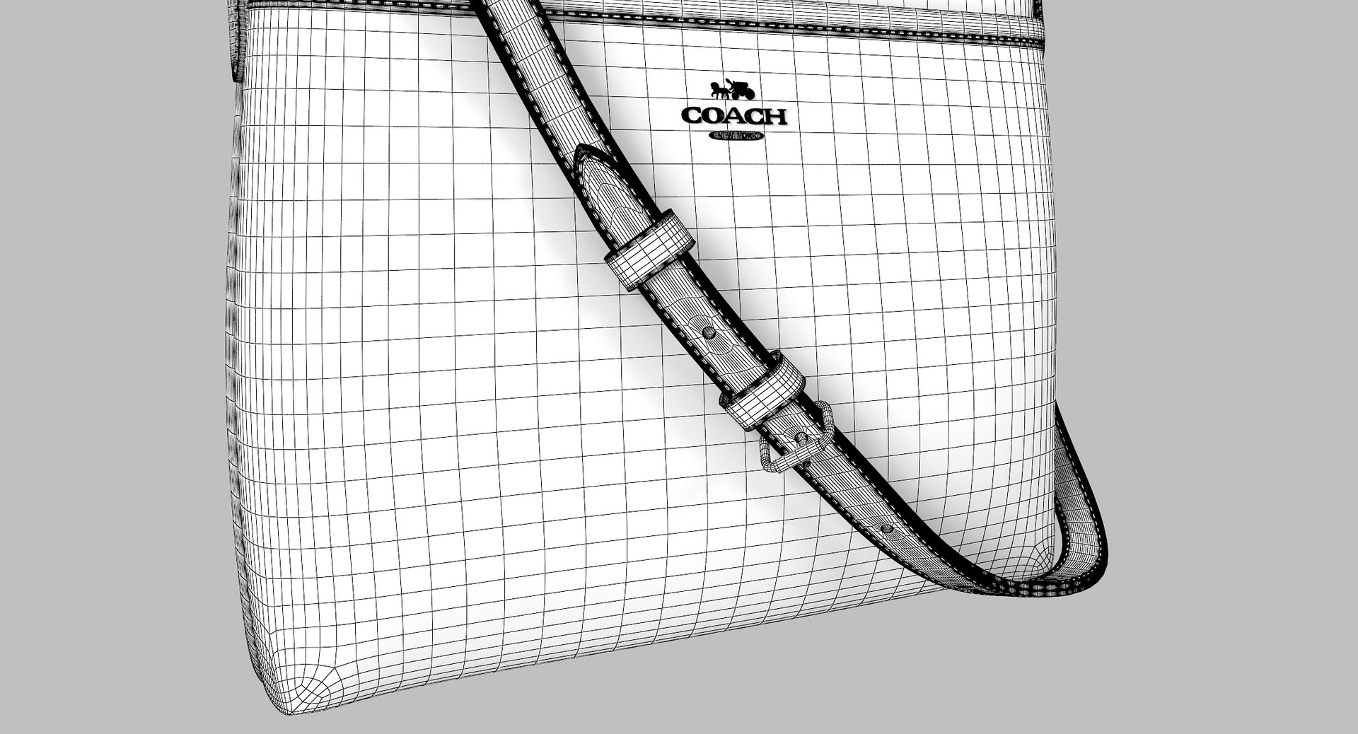 Coach Signature Shoulder Bag 3D Model - TurboSquid 1333202