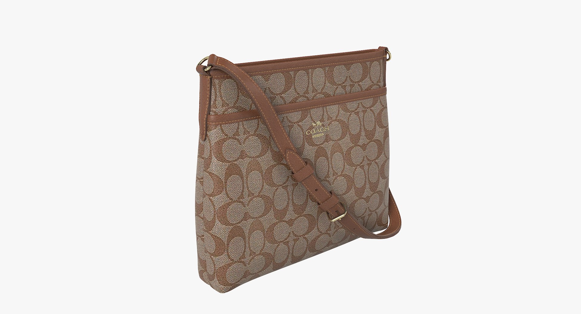 Coach Signature Shoulder Bag 3D Model - TurboSquid 1333202