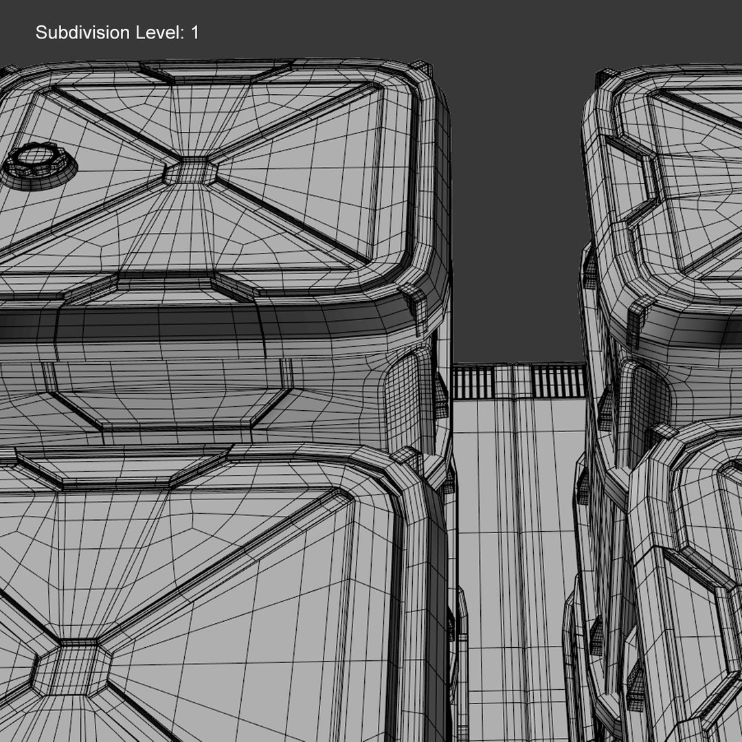 3d Futuristic Containers