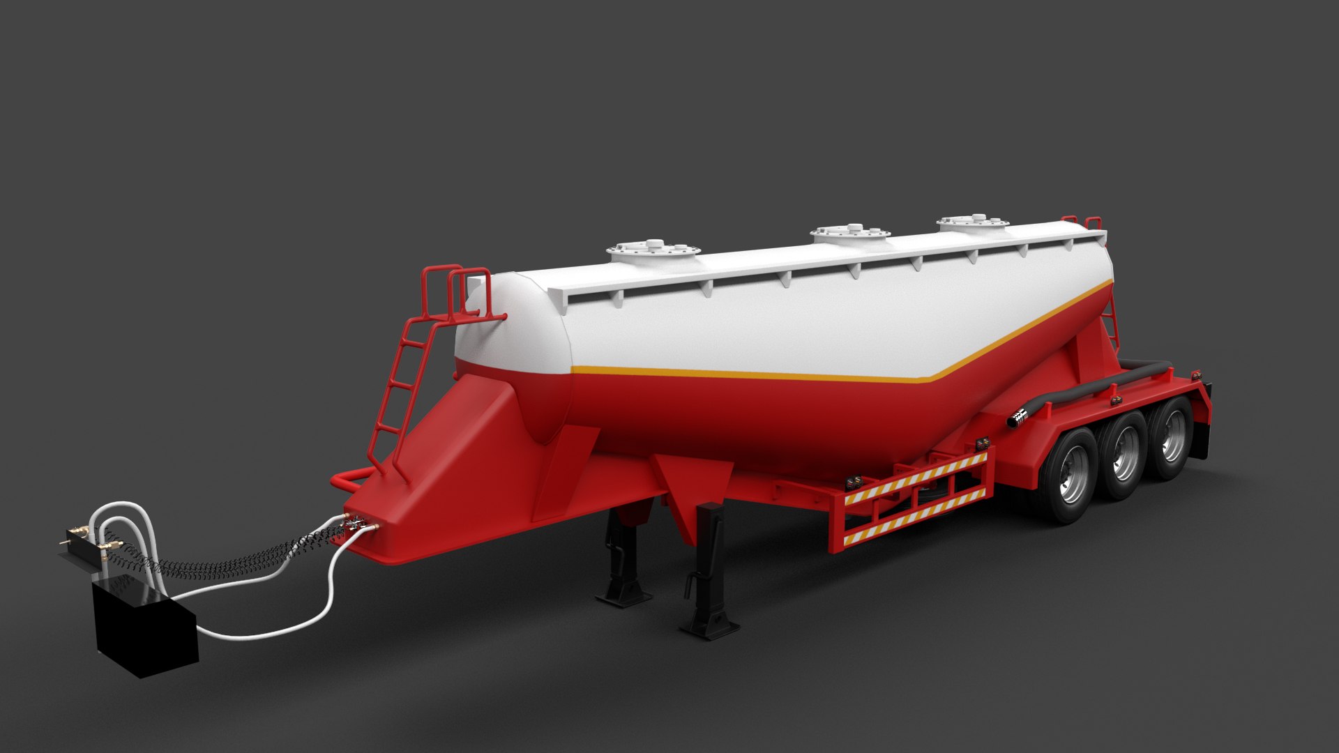 Bulk Cement Trailer model - TurboSquid 2165186