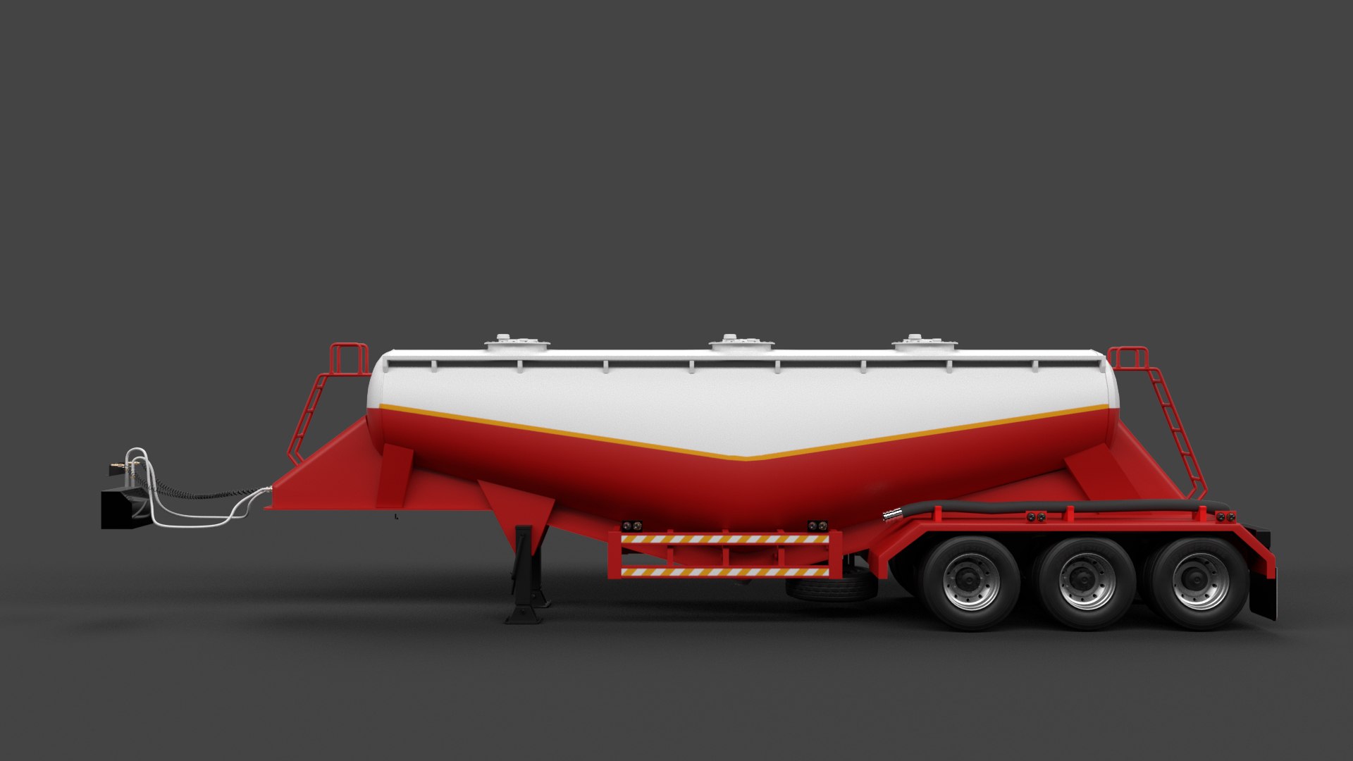 Bulk Cement Trailer model - TurboSquid 2165186