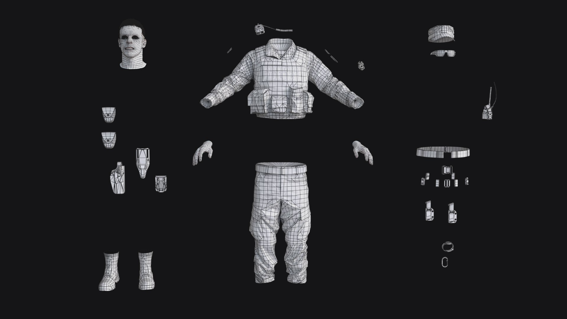 3D US Military Police Soldier Model - TurboSquid 2365979