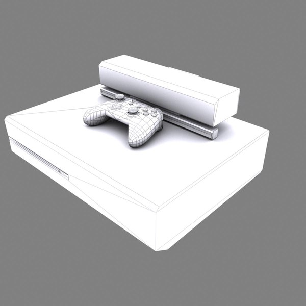 3d xbox console microsoft model