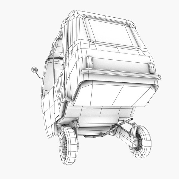 3d bajaj jakarta rickshaws