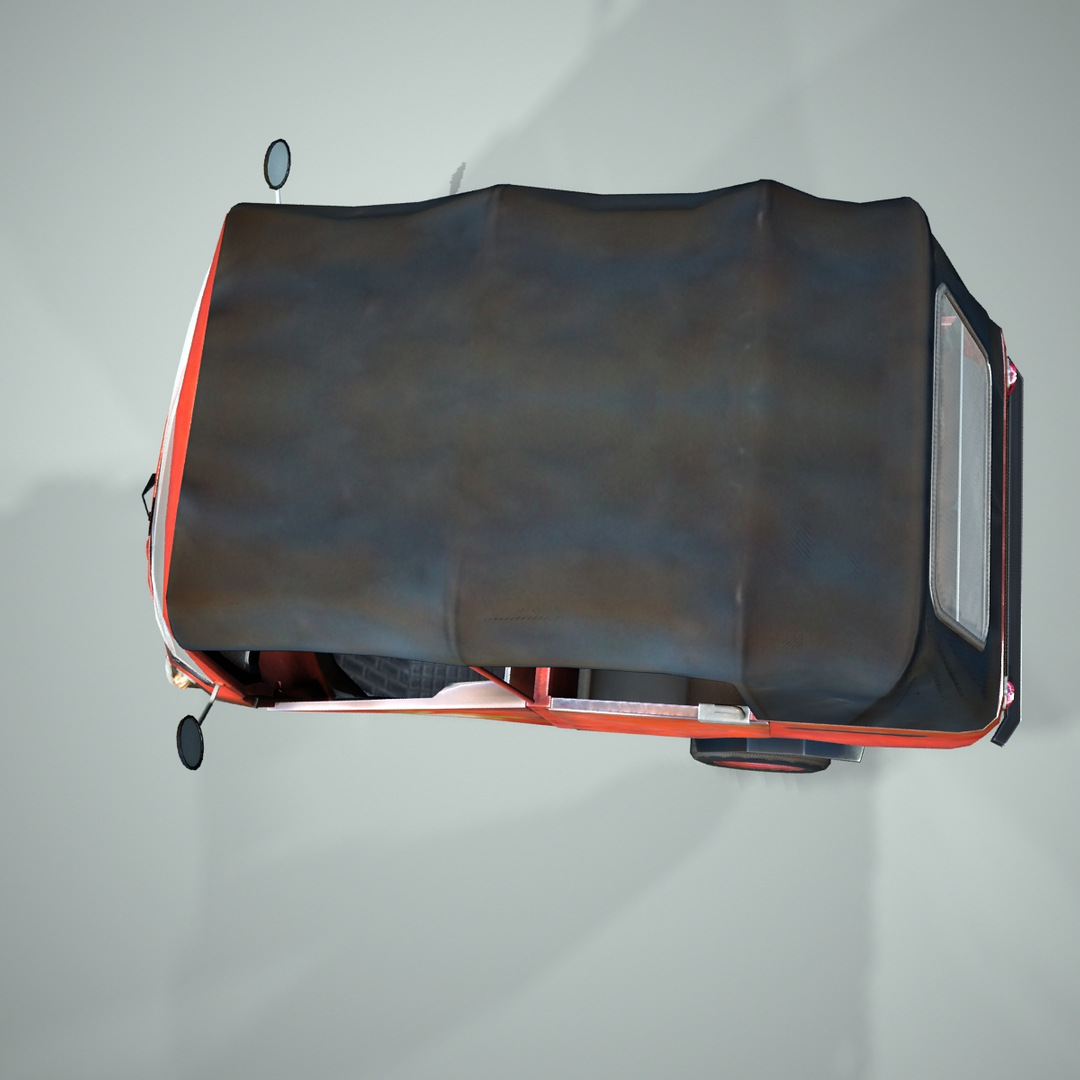 3d bajaj jakarta rickshaws