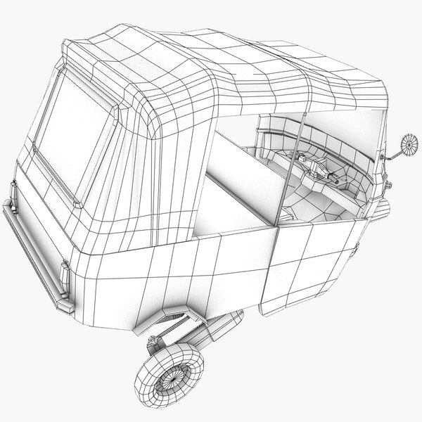3d bajaj jakarta rickshaws