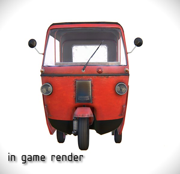 3d bajaj jakarta rickshaws