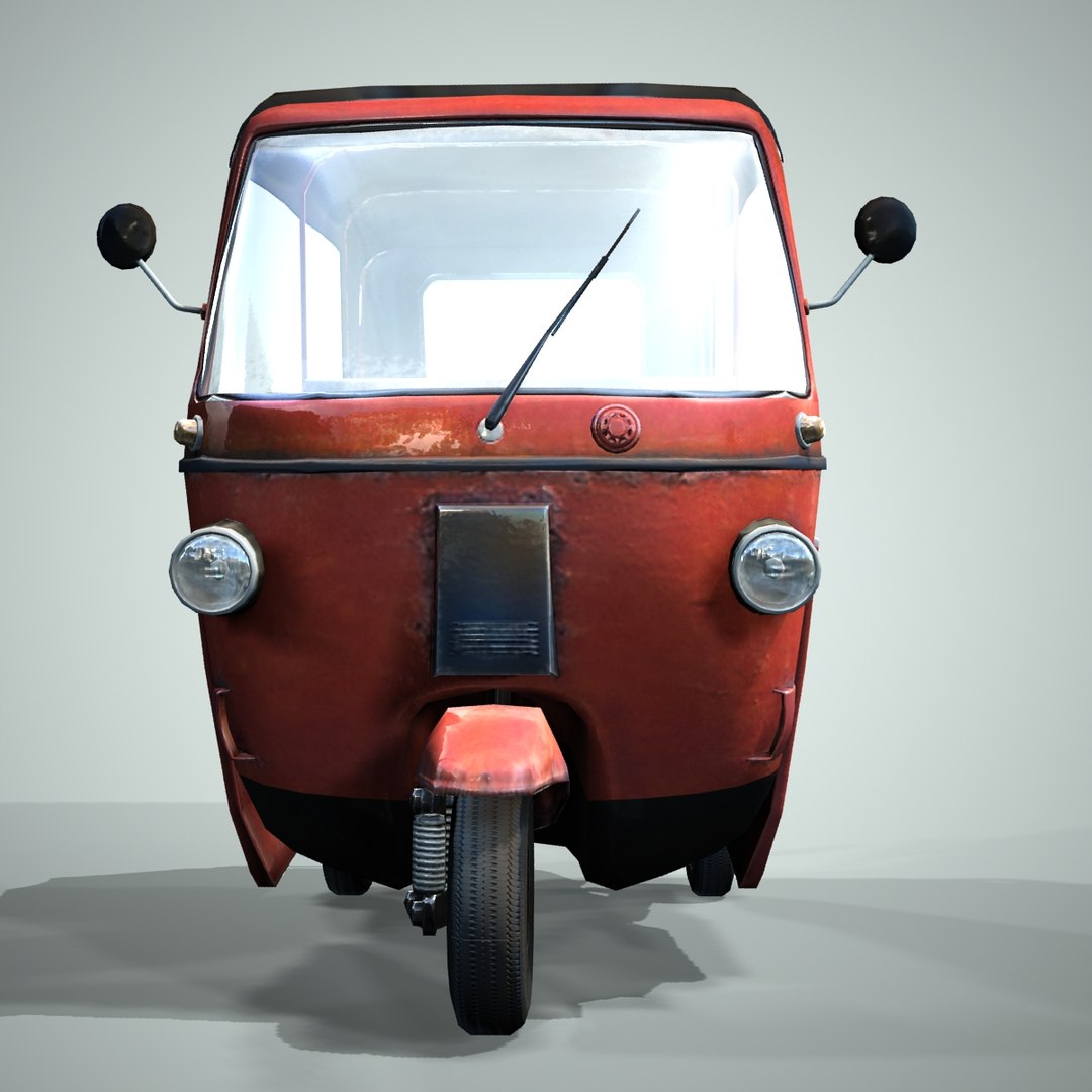 3d Bajaj Jakarta Rickshaws