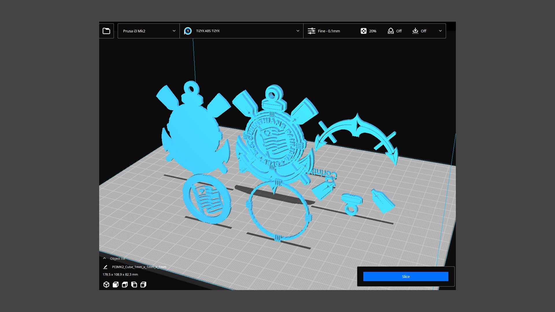 3D Corinthians Logo Printable And Renderable Logo Shields Keychan Model ...