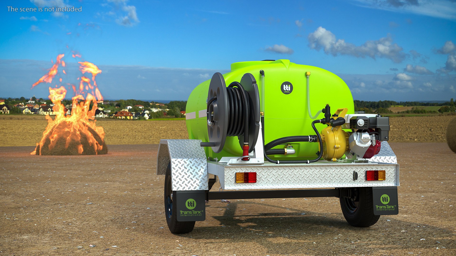Fire Fighting Trailer 3D Model - TurboSquid 2228045