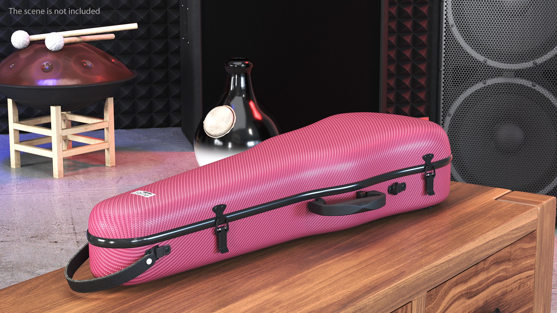 Shockproof Violin Case Gewa Pure Red Closed Model - TurboSquid 2144099