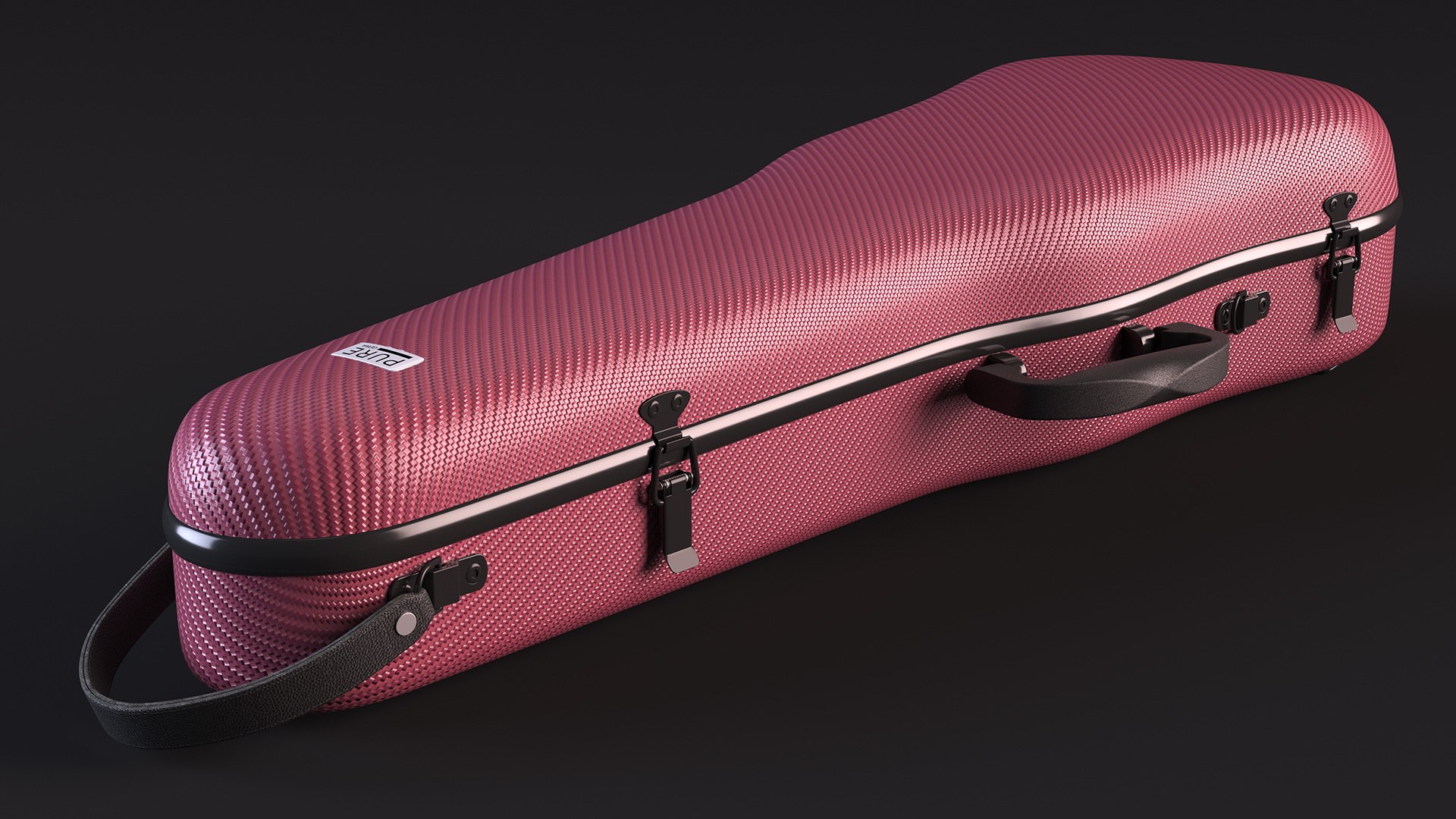 Shockproof Violin Case Gewa Pure Red Closed Model - TurboSquid 2144099